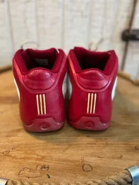 adidas | Shoes | Adidas Ts Commander White Red Basketball Shoes Mens ...
